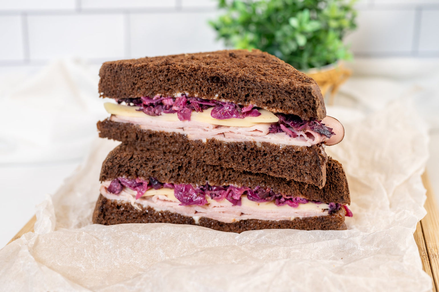 The Purple Pumpernickel Reuben Sandwich – The Prepared Pantry